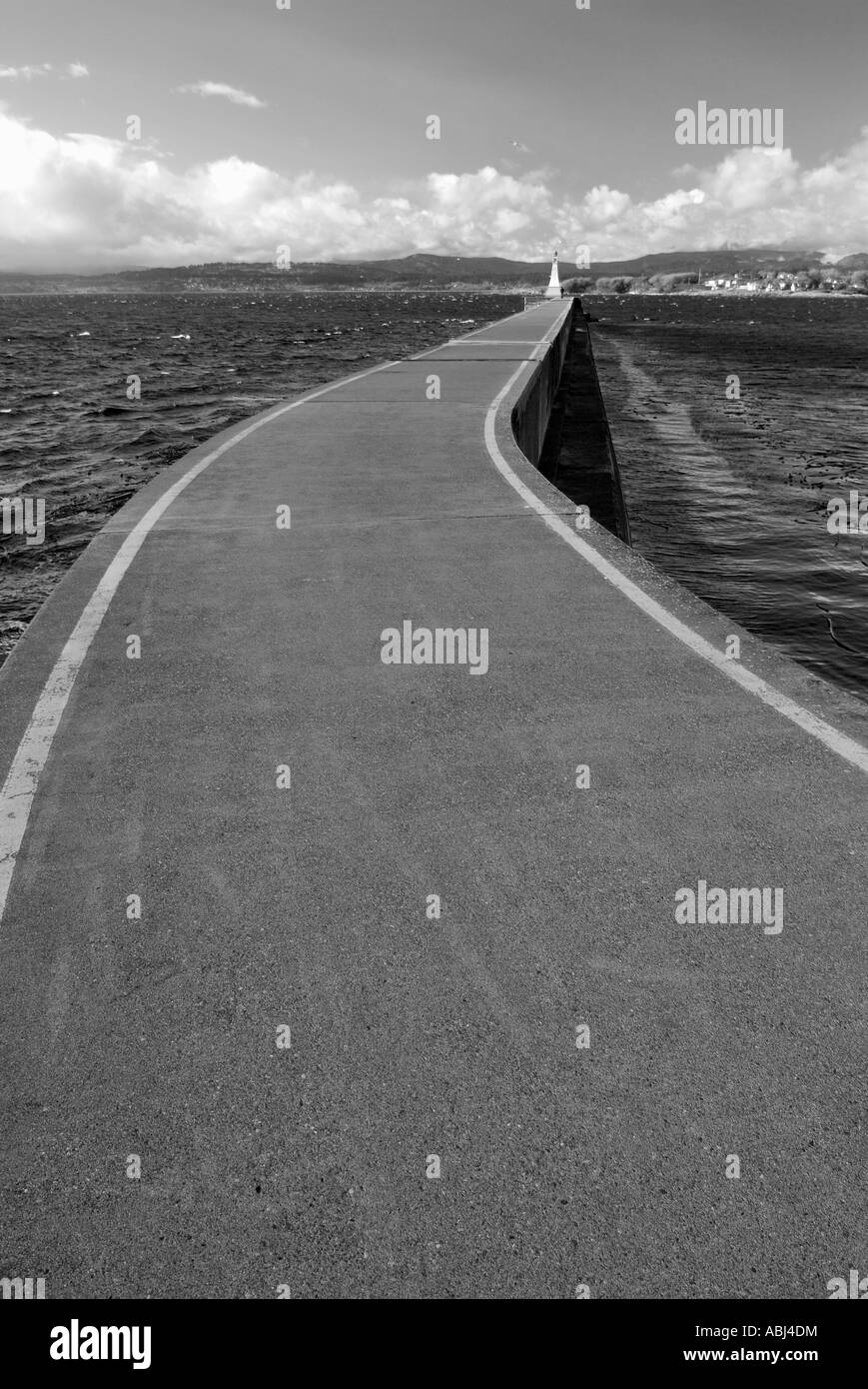 Jetty around the Victoria commercial habour, Vancouver Island Stock ...