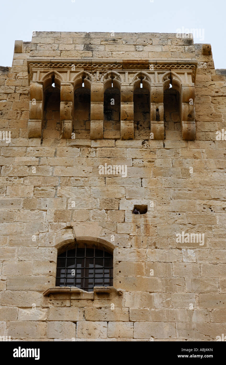 Kolossi castle Medieval stronghold walls with fortification Stock Photo ...