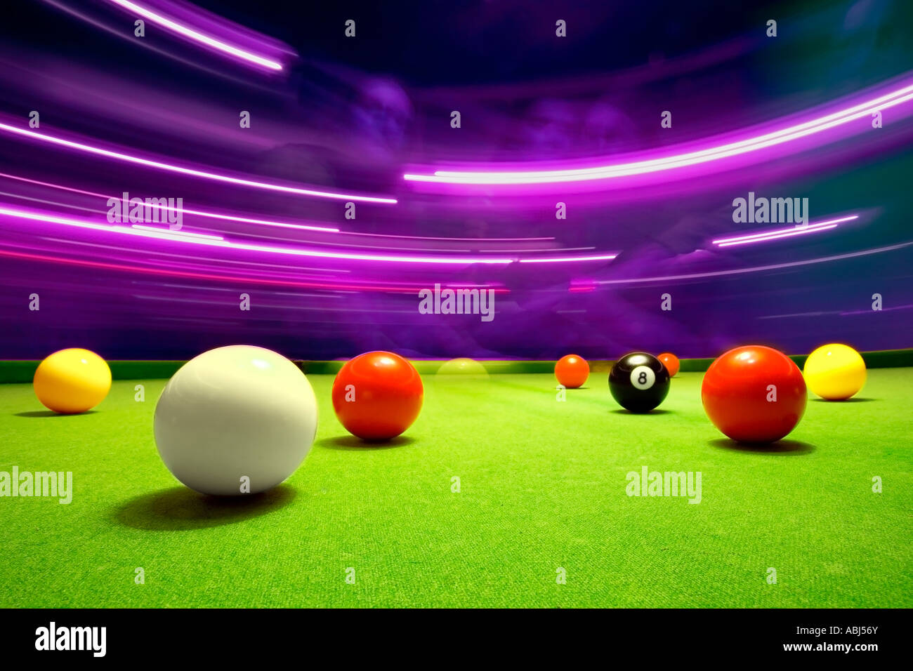 circular pool table Stock Photo - Alamy