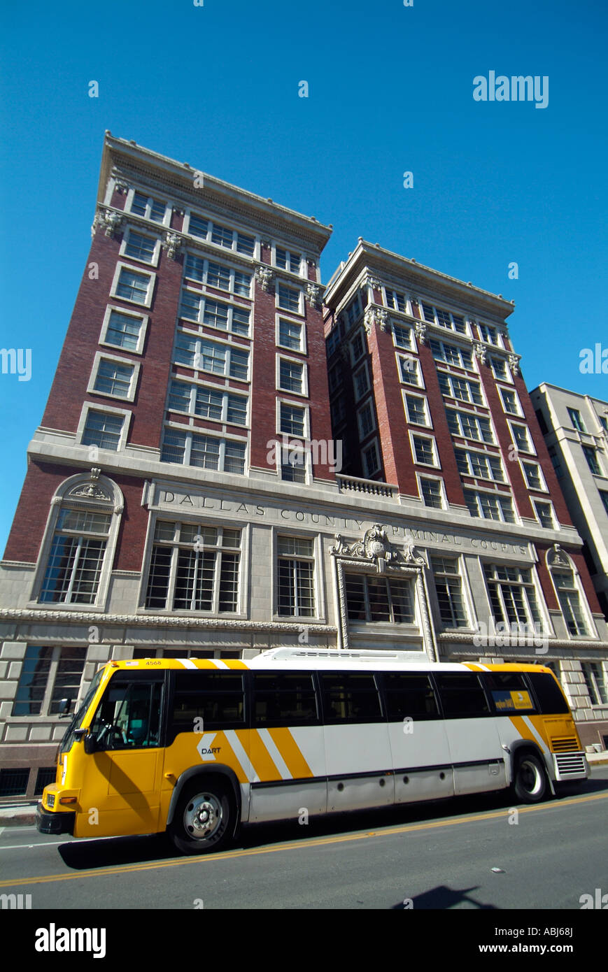 Public bus in downtown of Dallas, Texas Stock Photo - Alamy