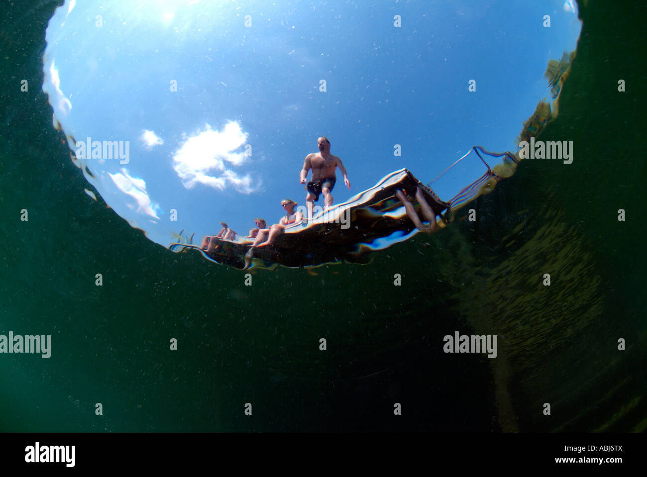 View of the sky from Clear Spring lake in Texas United States Stock ...