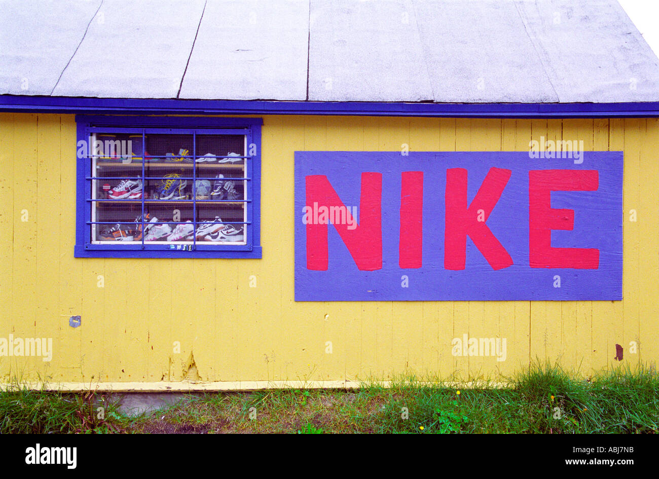 The local shoe store in Qaqortoq, Greenland Stock Photo - Alamy