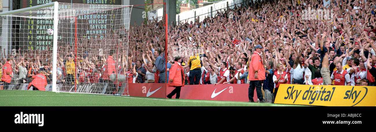 Arsenal Football stadium view of the clockend Stock Photo - Alamy