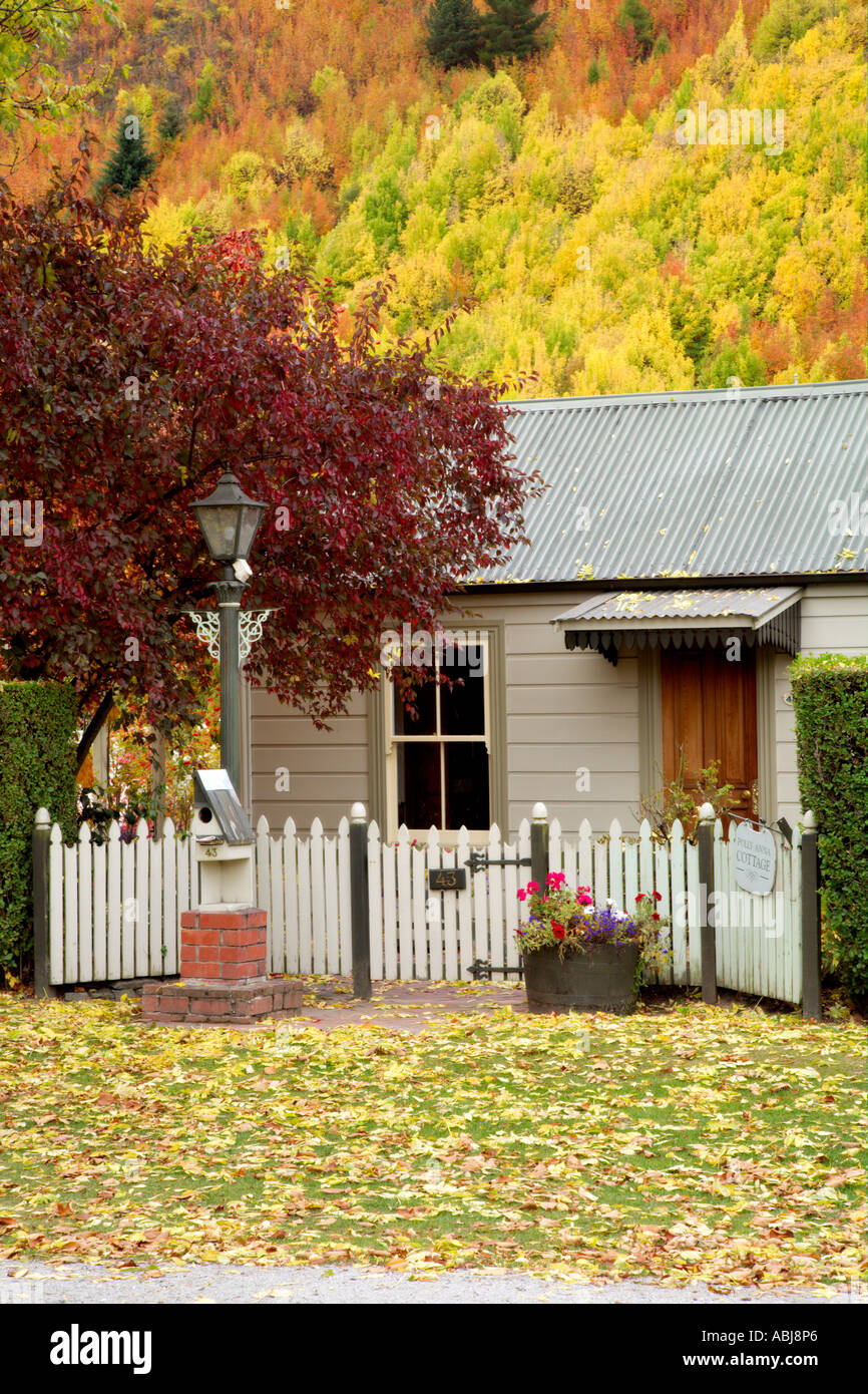 Autumn fall colours in Alexandra in Central Otago, New Zealand Stock ...