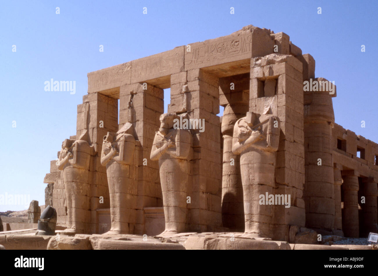 The Ramesseum Thebes Egypt Stock Photo - Alamy
