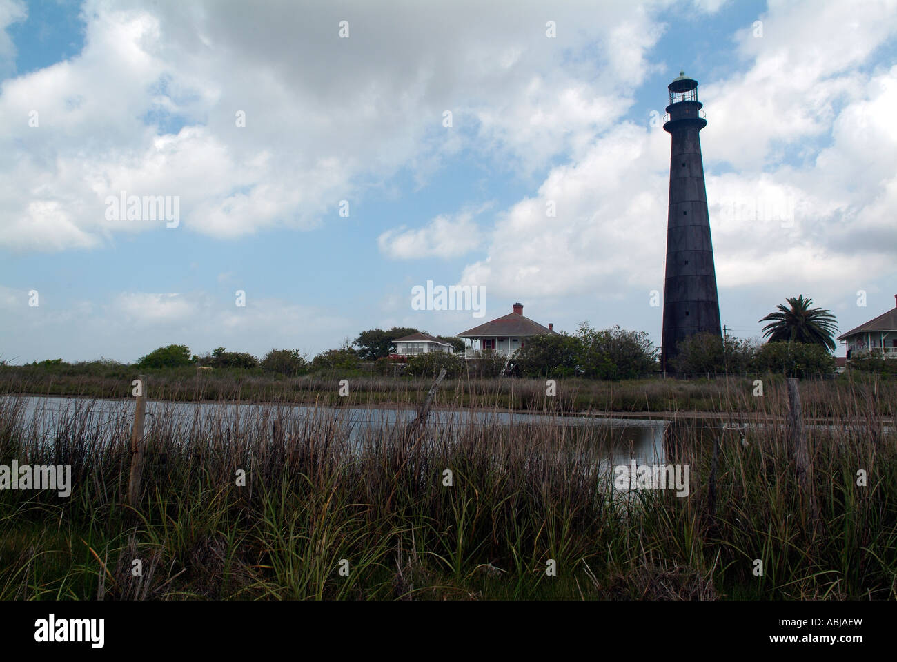 Lighthouse of Bolivar Peninsula Stock Photo - Alamy