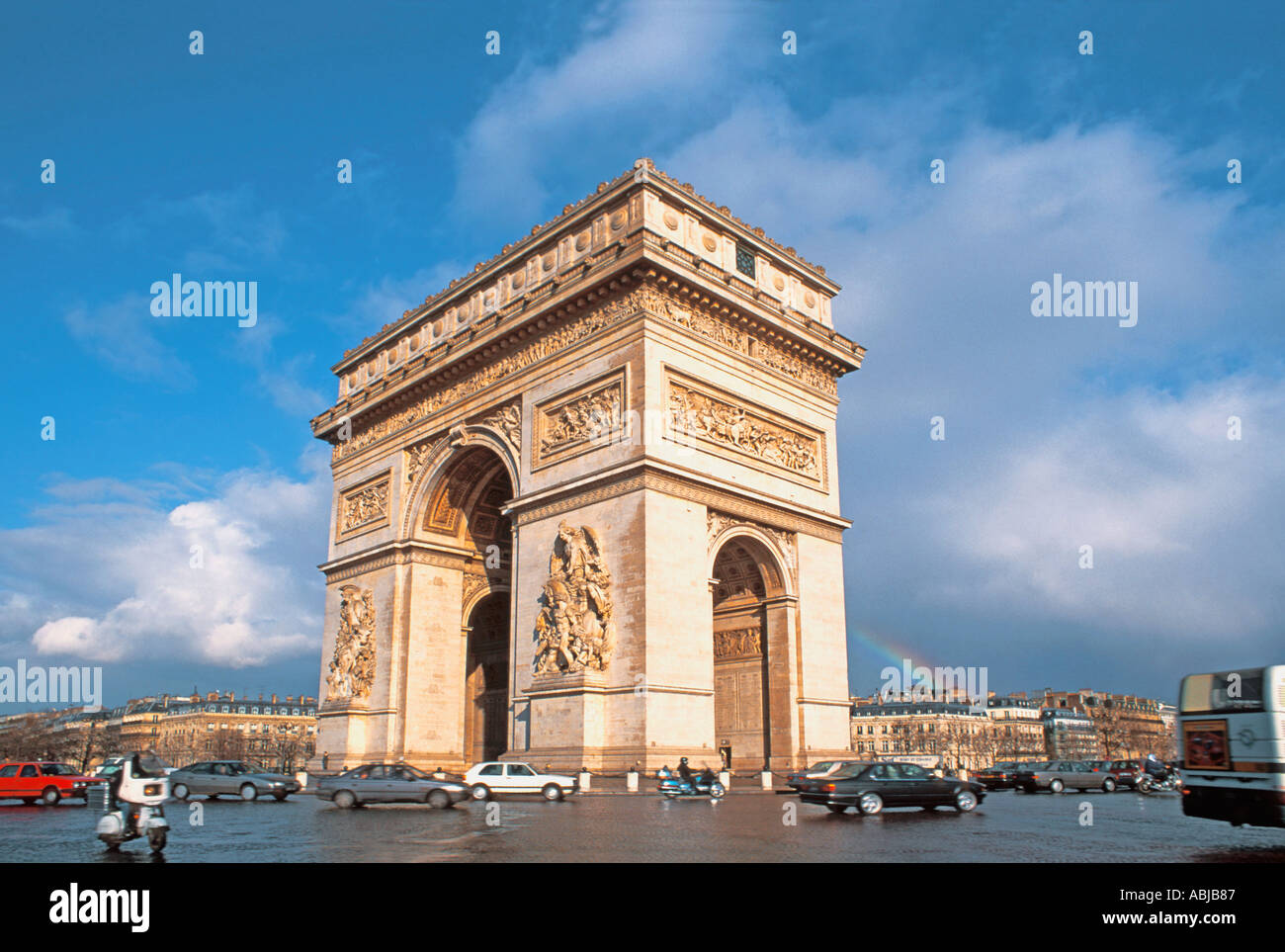 France paris arc de triomphe travel world france paris monuments hi-res ...