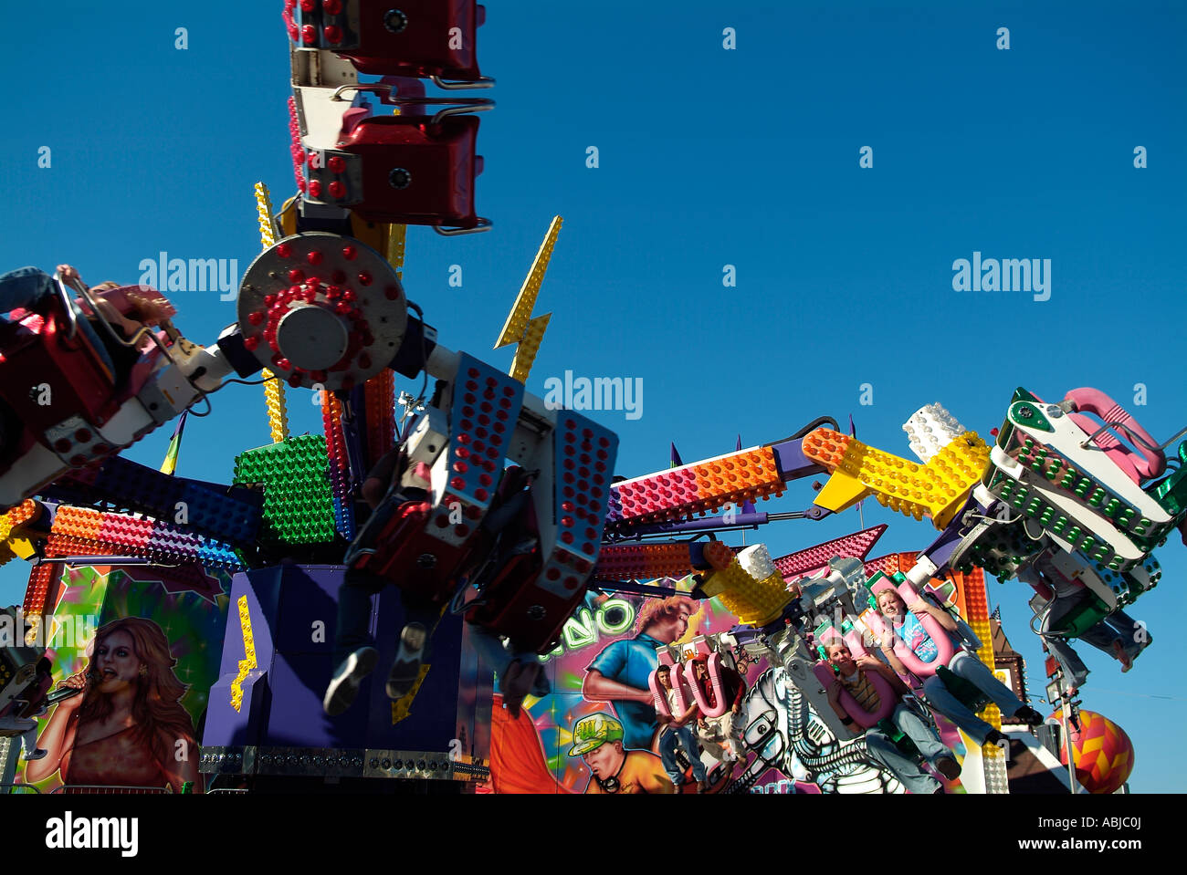 Fun fair roundabout at the Dallas State Fair Stock Photo - Alamy