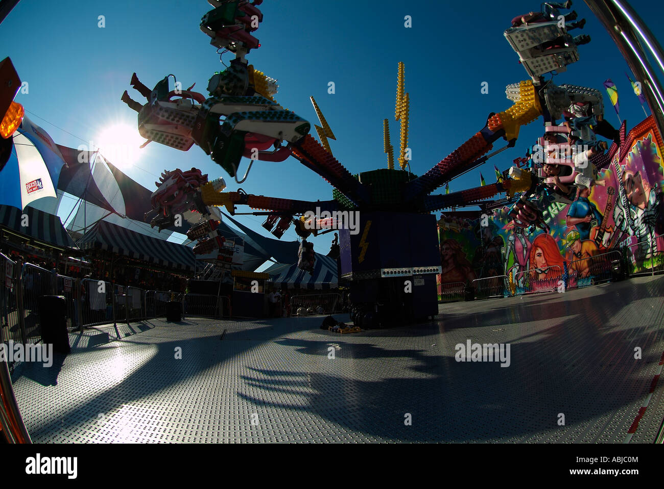 Fun fair roundabout at the Dallas State Fair Stock Photo - Alamy