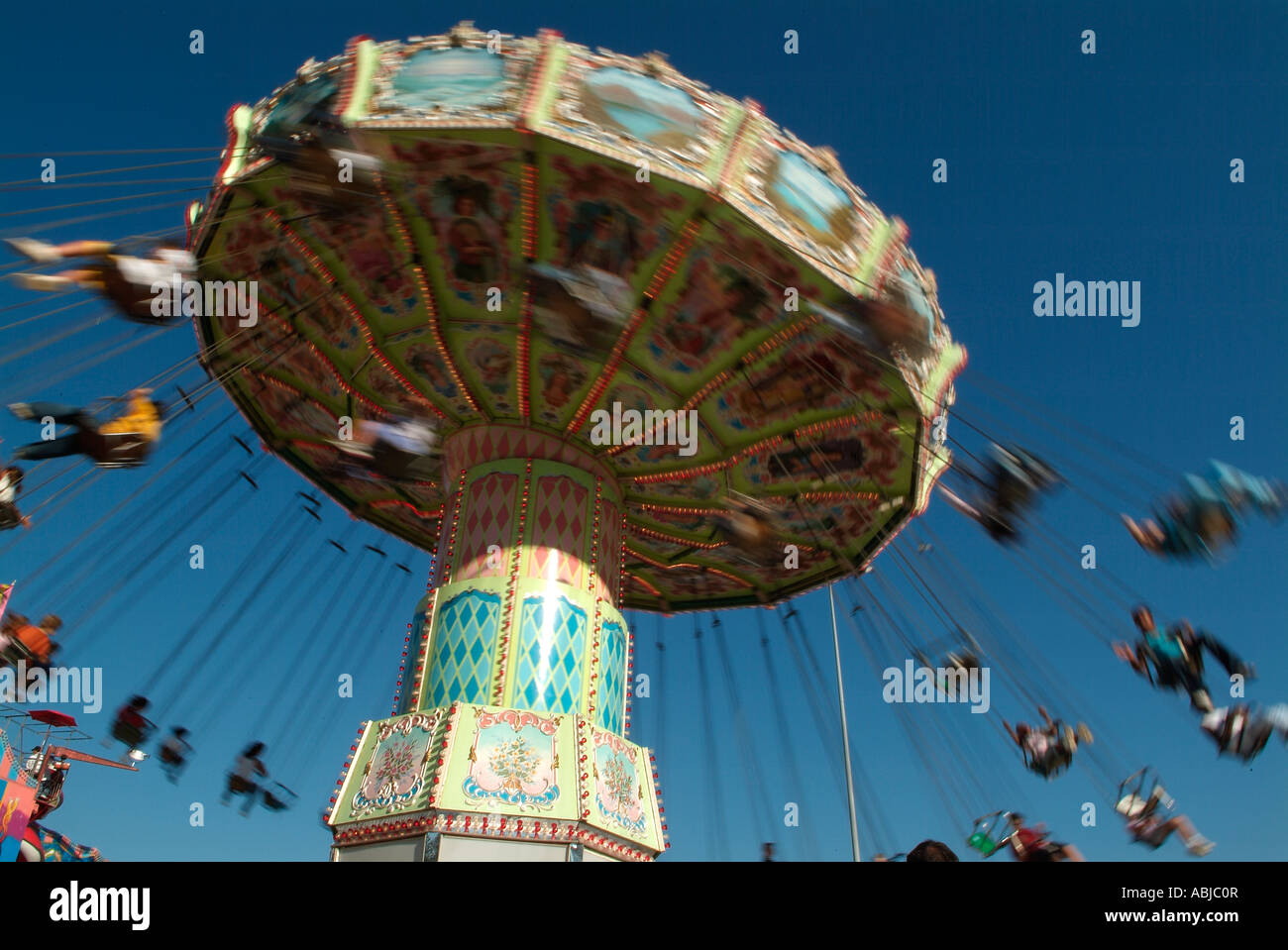 Fun fair roundabout at the Dallas State Fair Stock Photo - Alamy