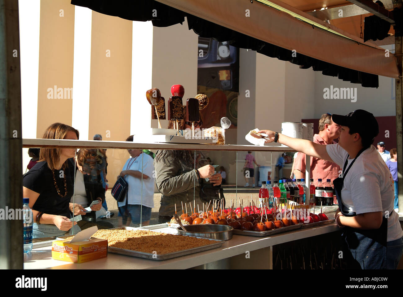 Food booth at the Dallas State Fair Stock Photo - Alamy
