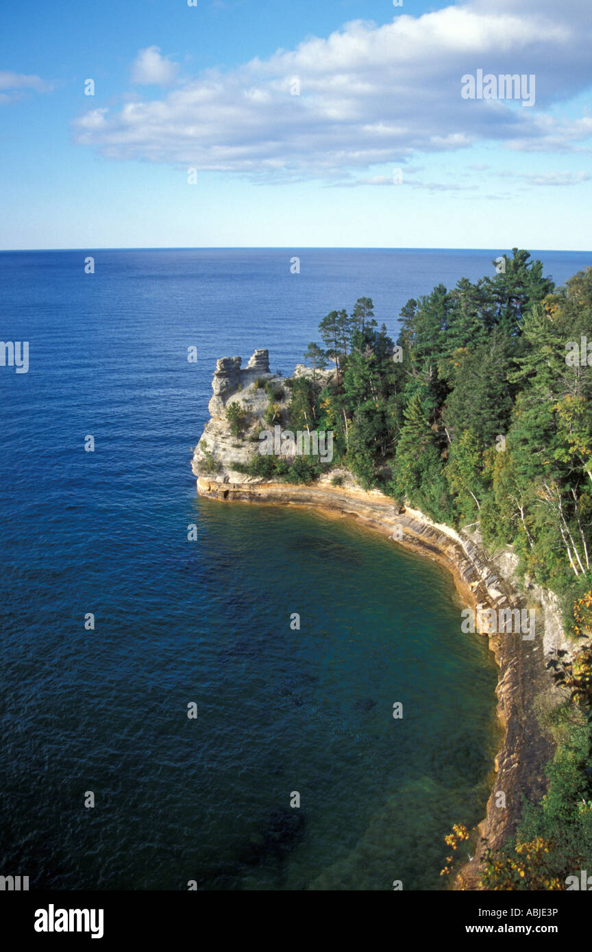 Miner's Castle, Pictured Rocks National Lakeshore Stock Photo - Alamy
