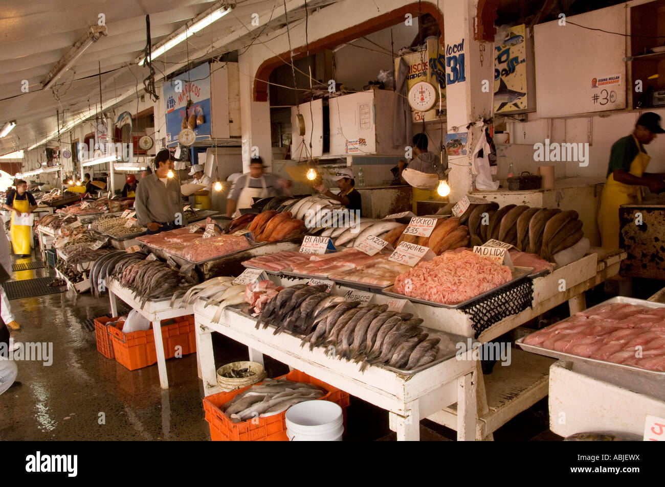 Ensenada Fish Market Stock Photo - Alamy