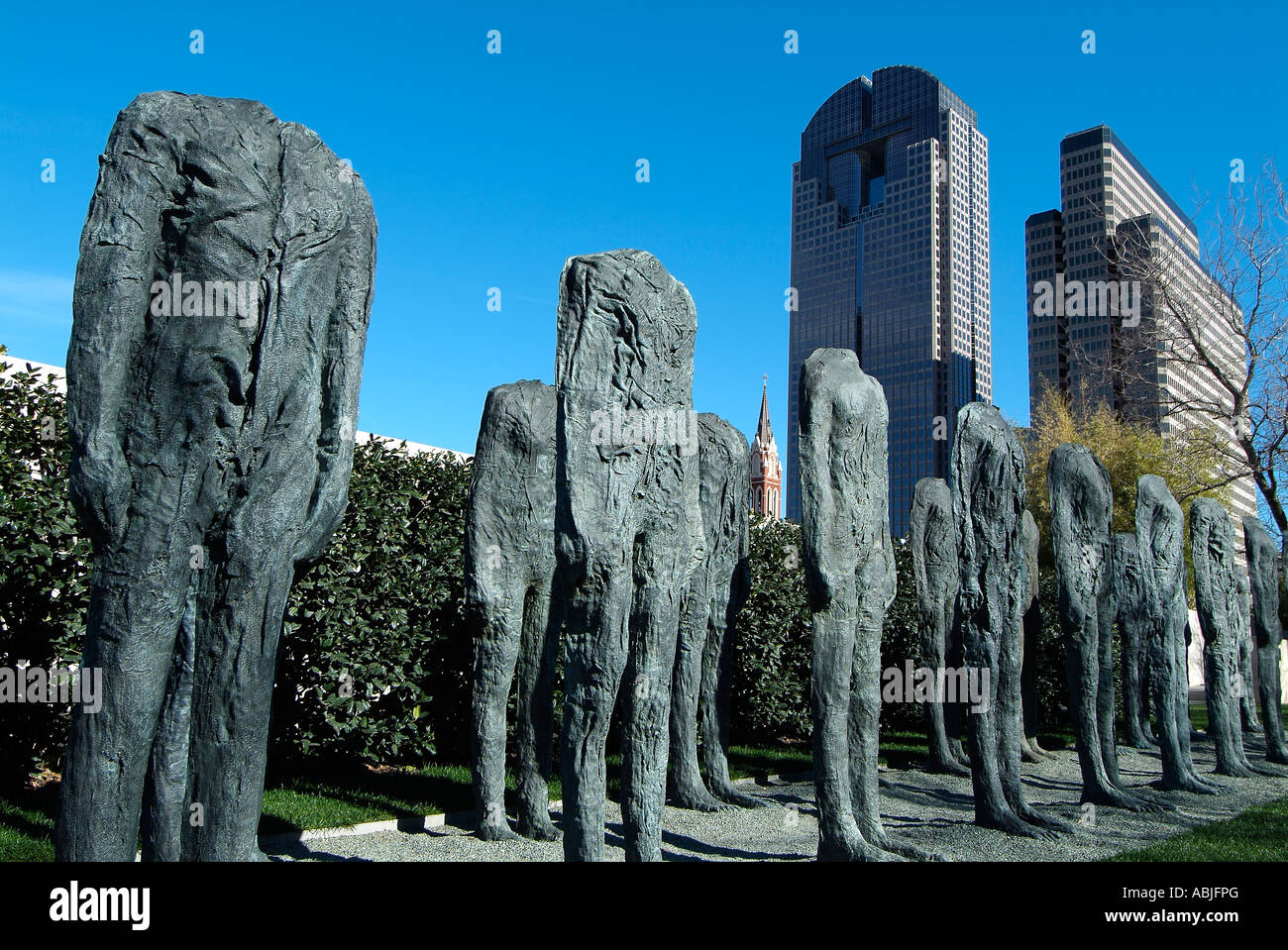 Downtown of Dallas from the Nasher Museum park Stock Photo - Alamy