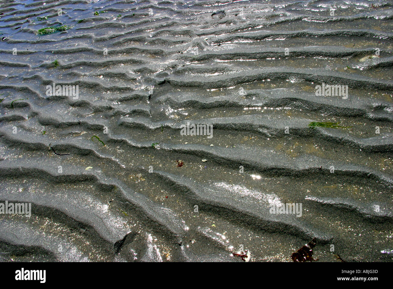 Ripples on the beach Stock Photo - Alamy