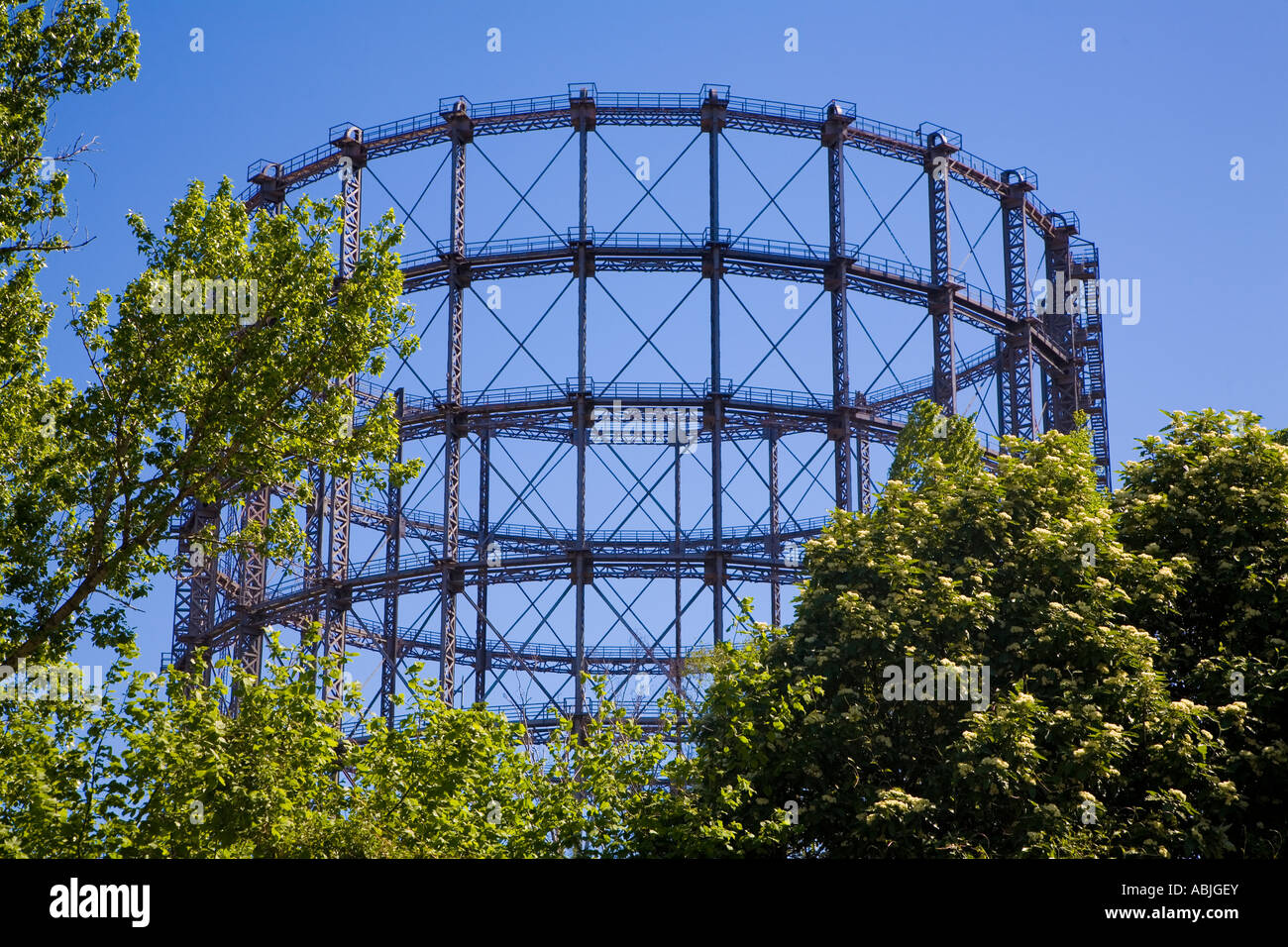 Gas Tower Structure Stock Photo - Alamy