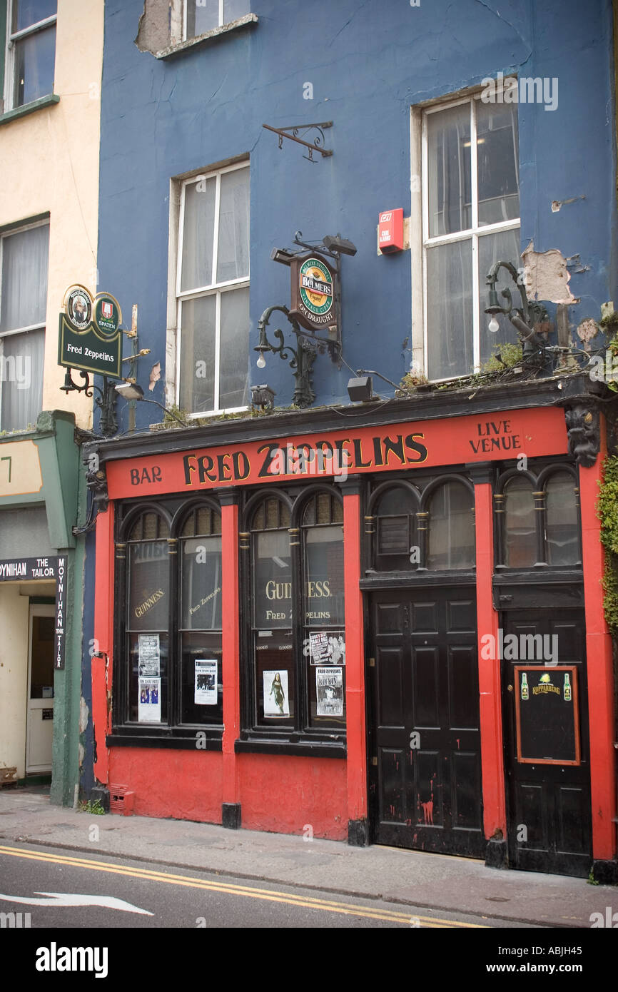 Fred Zeppelin Pub Facade Cork Ireland Stock Photo - Alamy