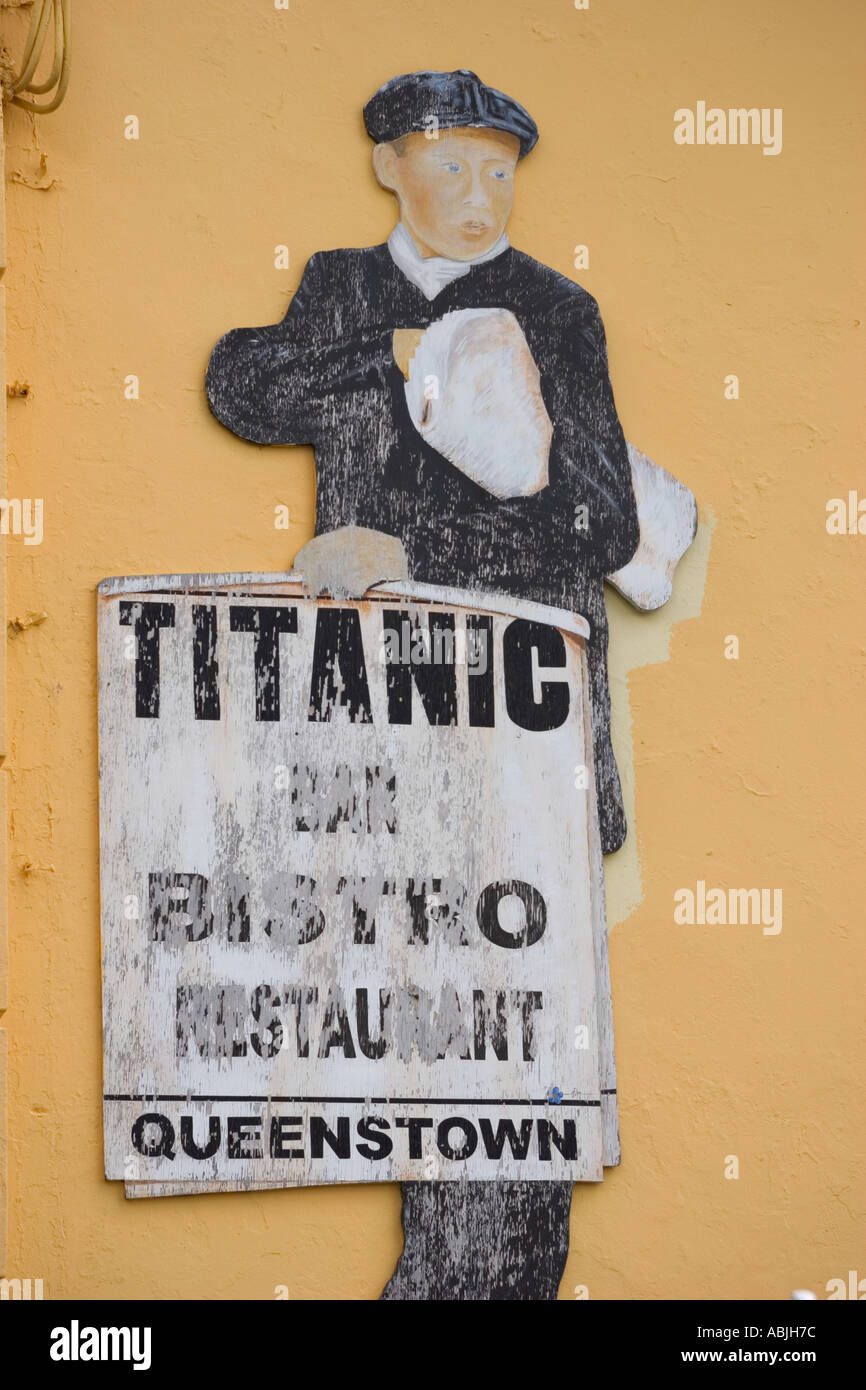 Titanic Bar Restaurant Sign Cobh Cork Ireland Stock Photo - Alamy