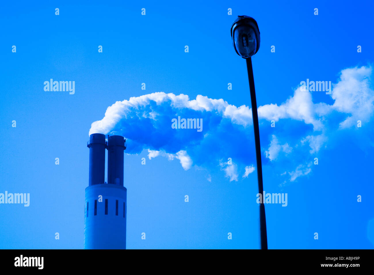 Smoke coming out factory chimneys hi-res stock photography and images ...