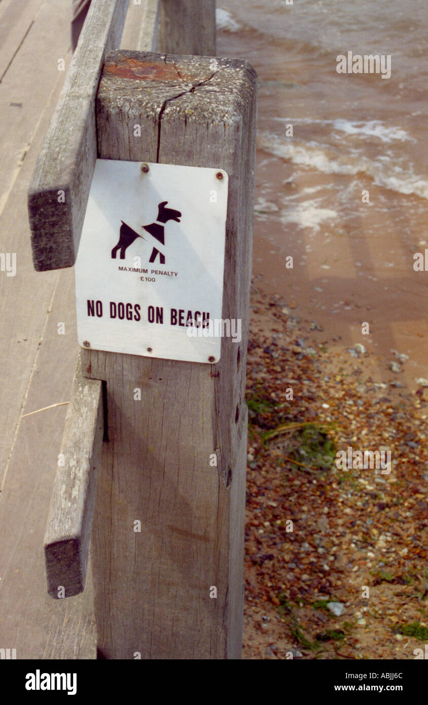 Dog Fouling Sign Beach High Resolution Stock Photography and Images - Alamy