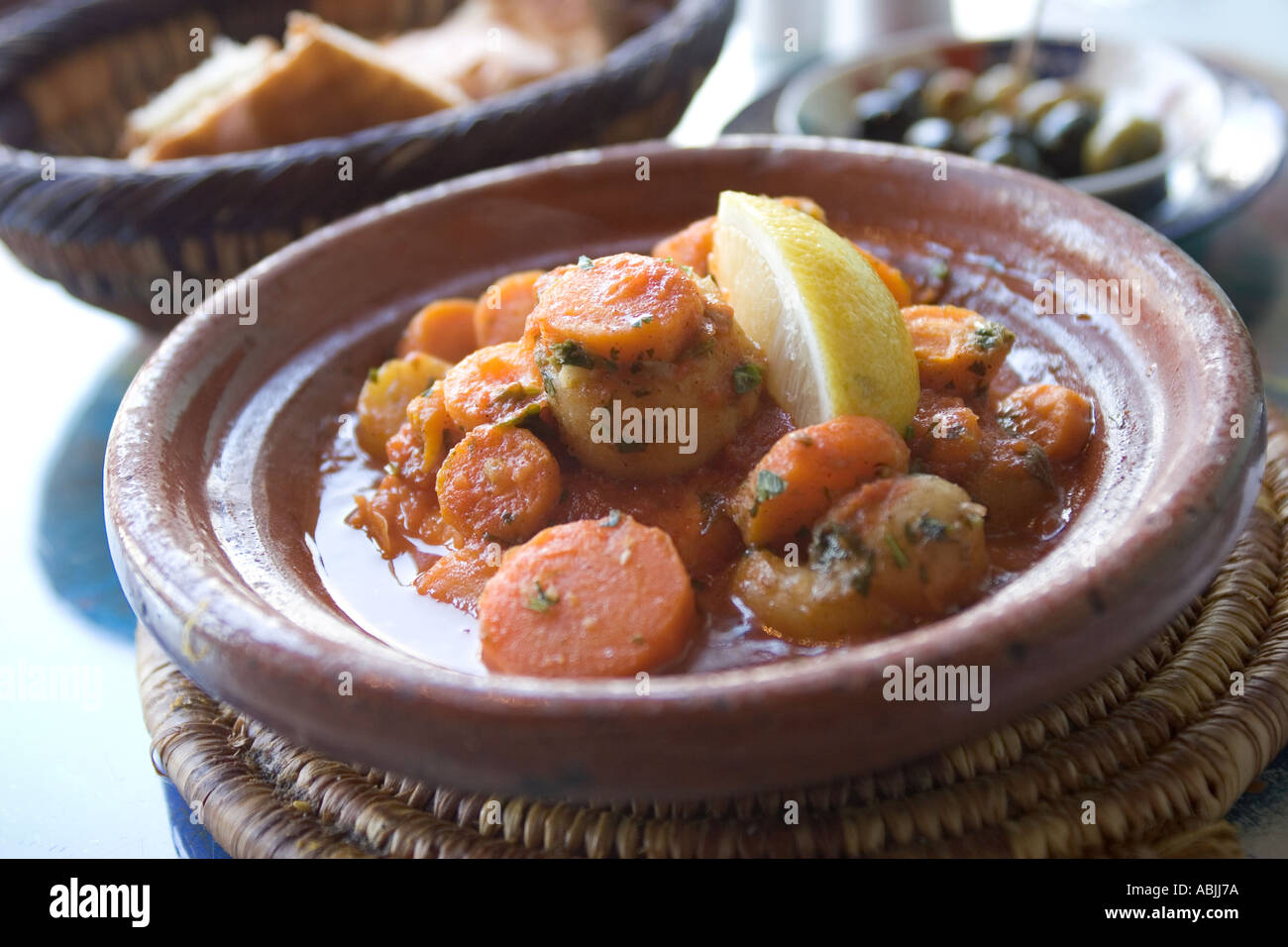 Restaurant with Tagine Meal Golborne Road London England UK Stock Photo ...