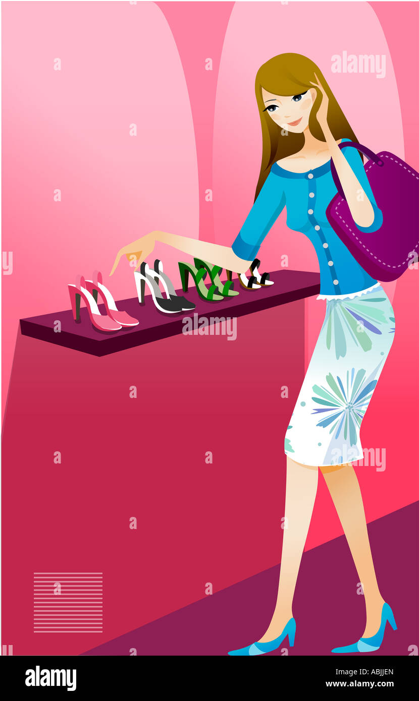 Woman shoe clipart hi-res stock photography and images - Alamy