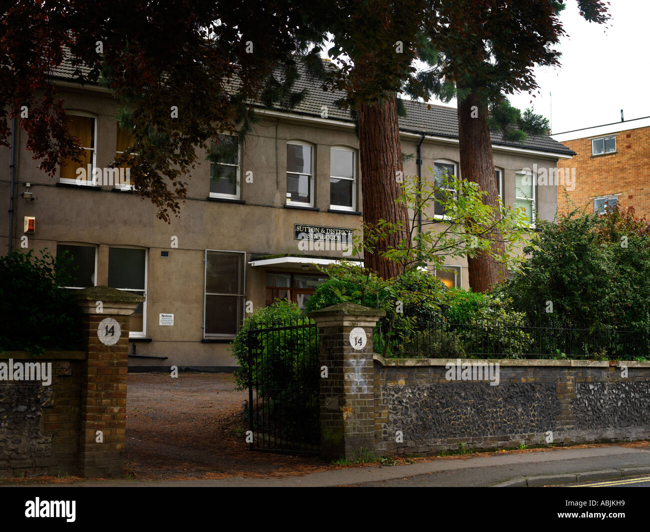 Sutton and District Synagogue Stock Photo - Alamy