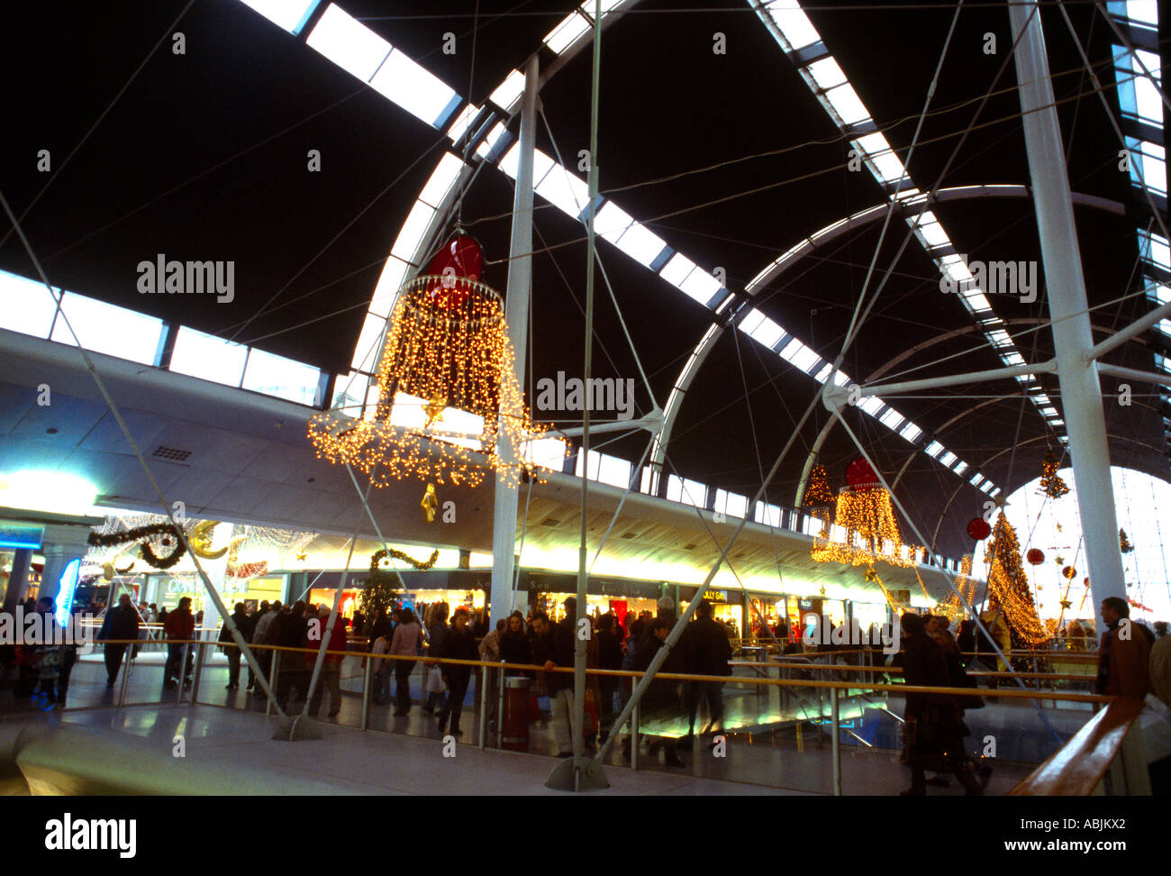 Calais France Cite Europe Christmas Lights In Shopping Mall Stock Photo ...