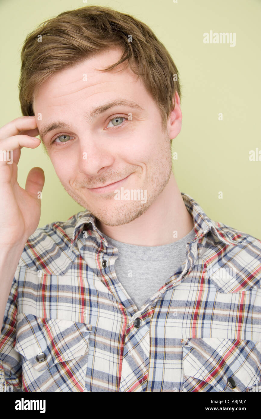 Scratching forehead hi-res stock photography and images - Alamy