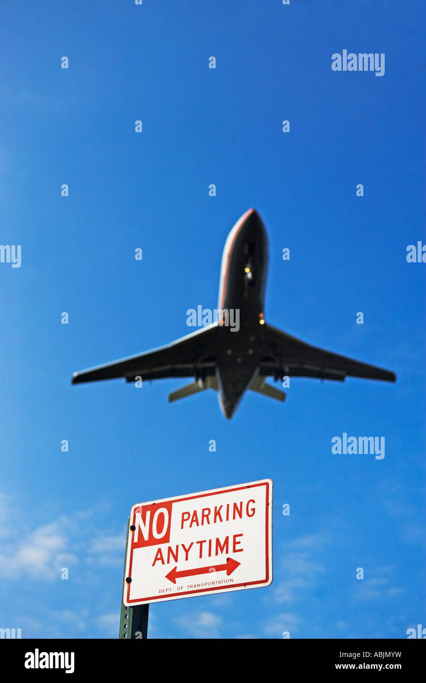 Low angle view of airplane in flight Stock Photo - Alamy