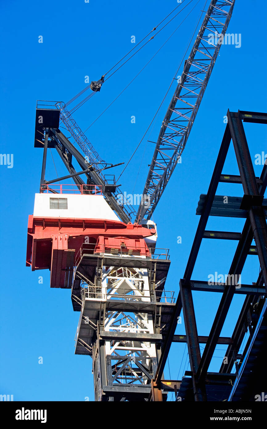 Low angle view of crane Stock Photo - Alamy