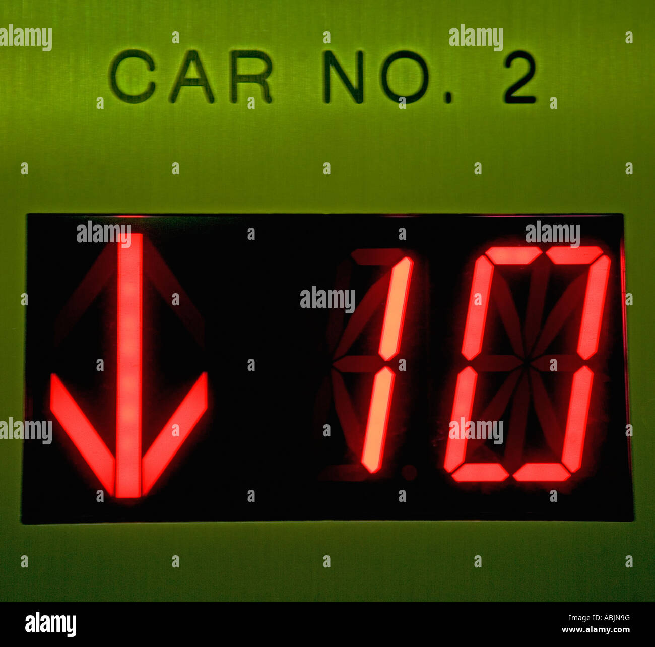 Close up of elevator floor display Stock Photo - Alamy