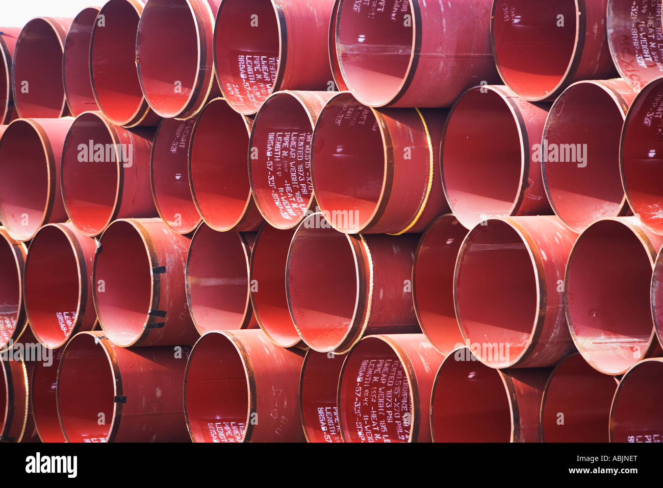 Stack of large pipes Stock Photo - Alamy