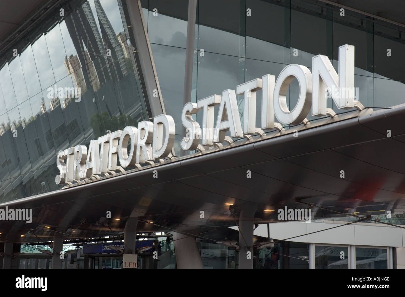 Stratford Railway Station sign Stratford, London, England, UK 2006 ...