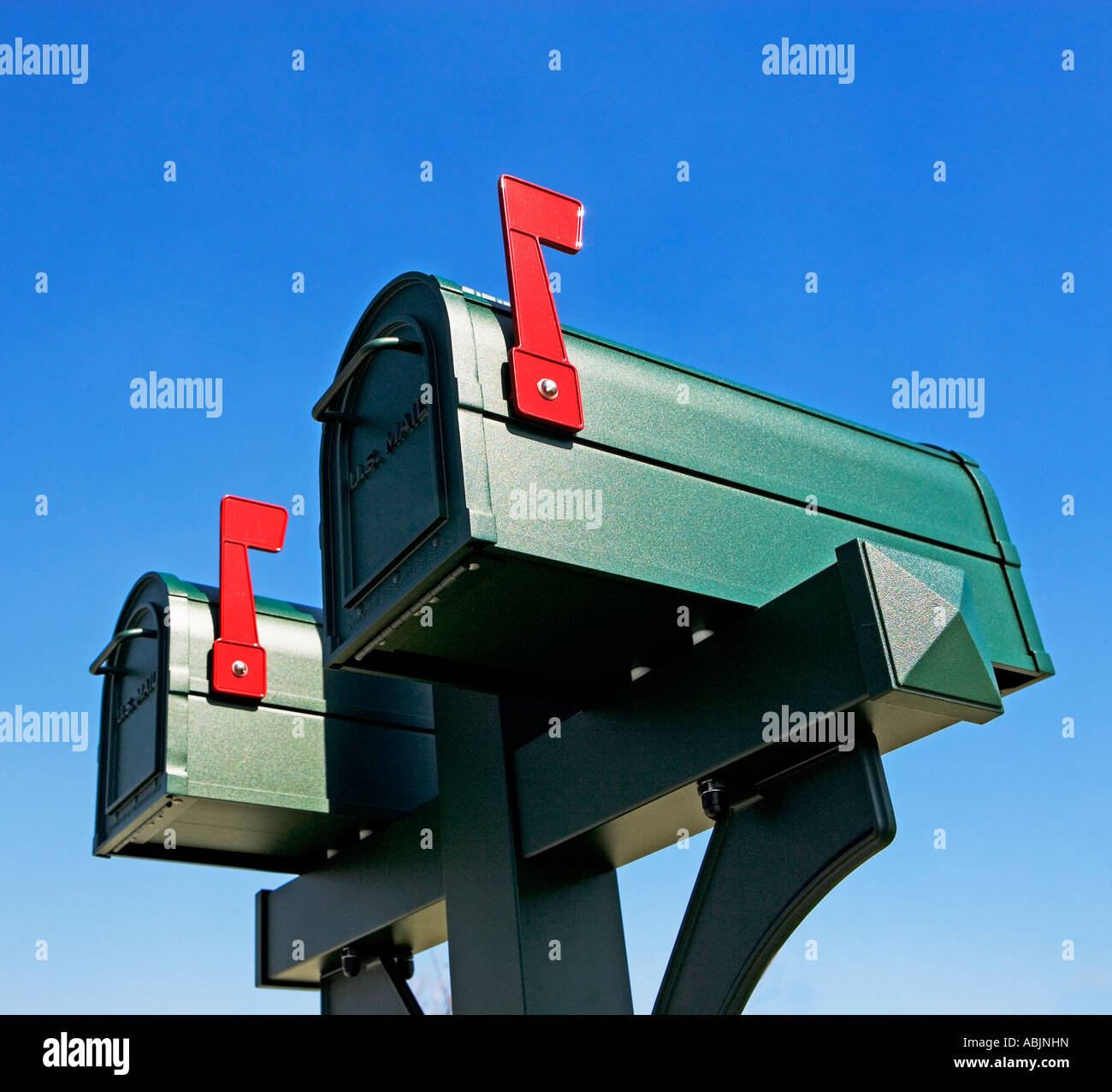 Low angle view of mailboxes Stock Photo - Alamy