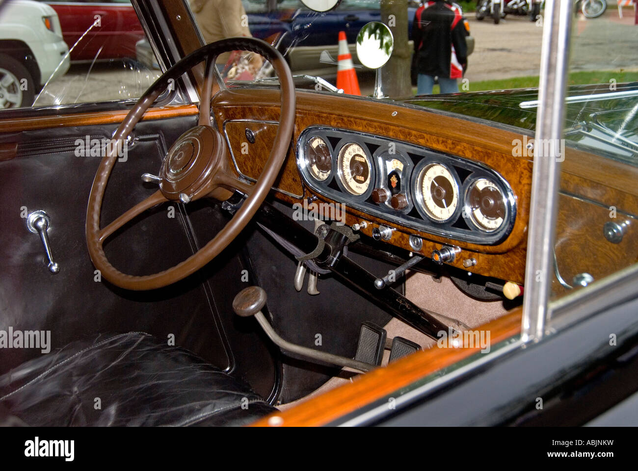 Packard Eight Interior Stock Photo - Alamy