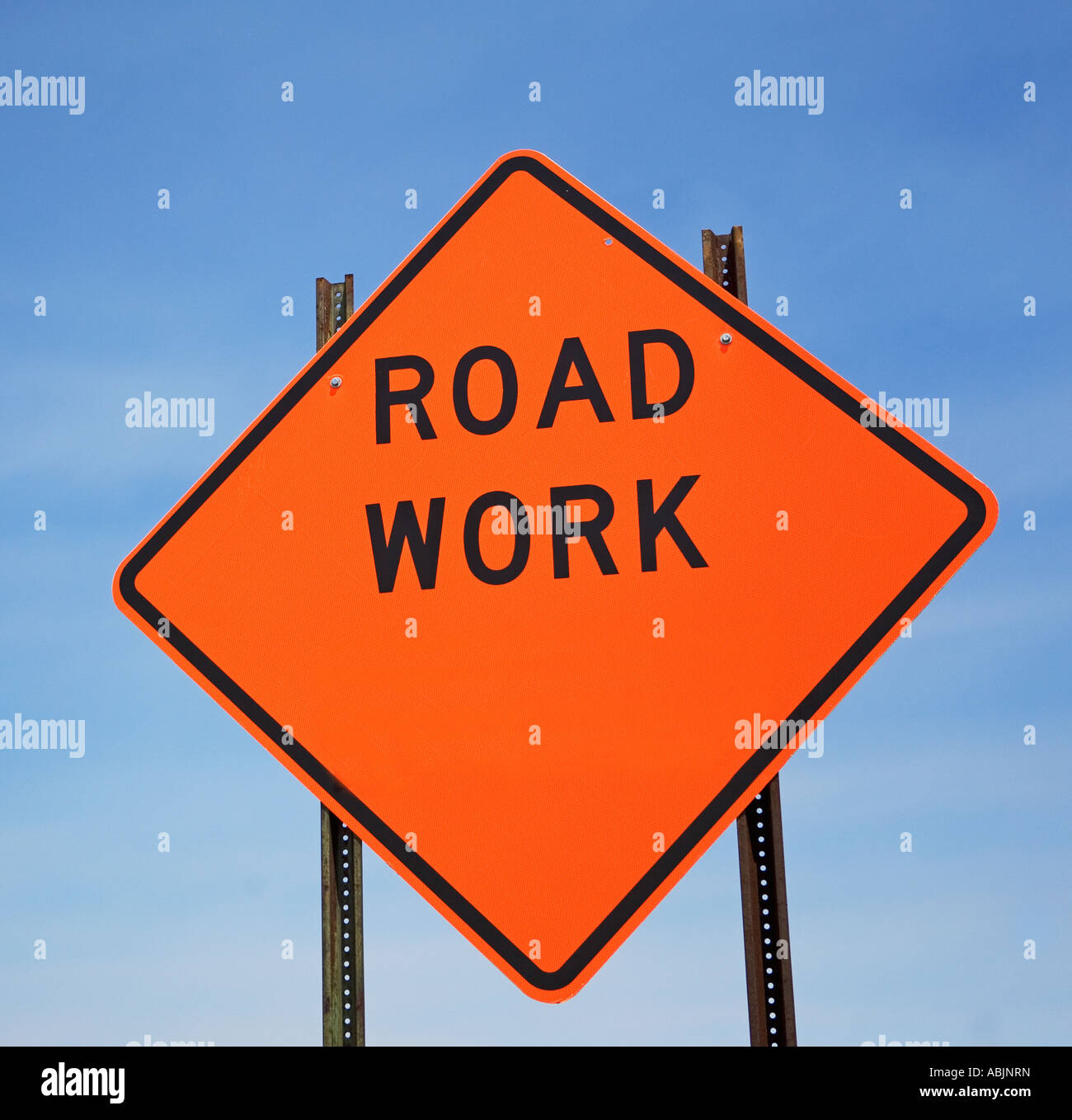 Road Work Sign High Resolution Stock Photography and Images - Alamy