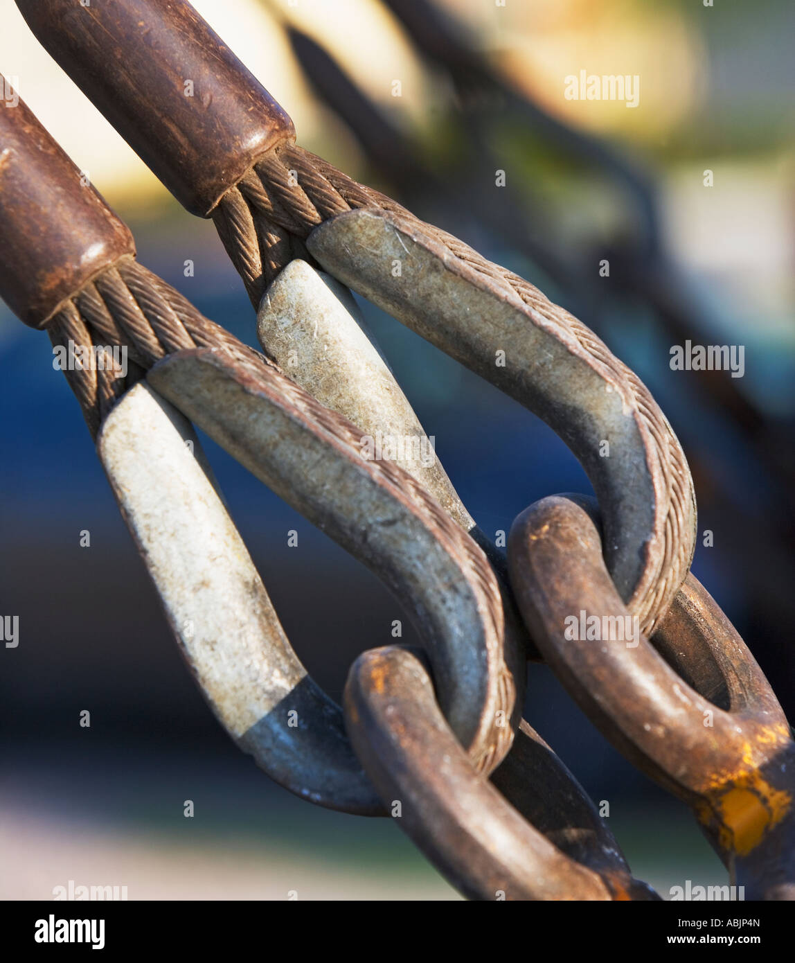 Close up of metal wire connections Stock Photo - Alamy
