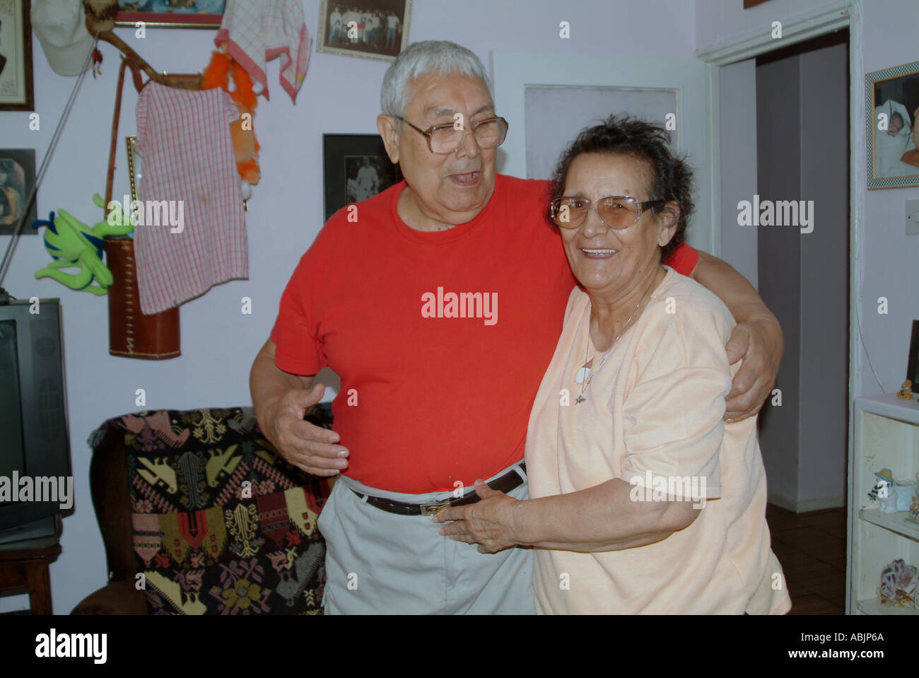 TWO ELDERLY HUSBAND AND WIFE Stock Photo - Alamy