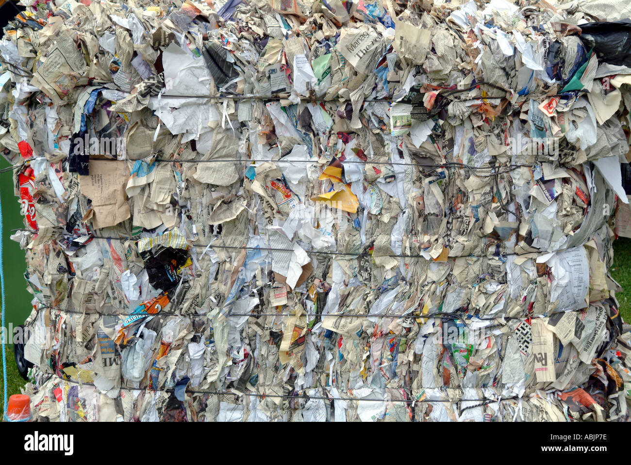 RECYCLED BLOCK OF PAPERS Stock Photo - Alamy