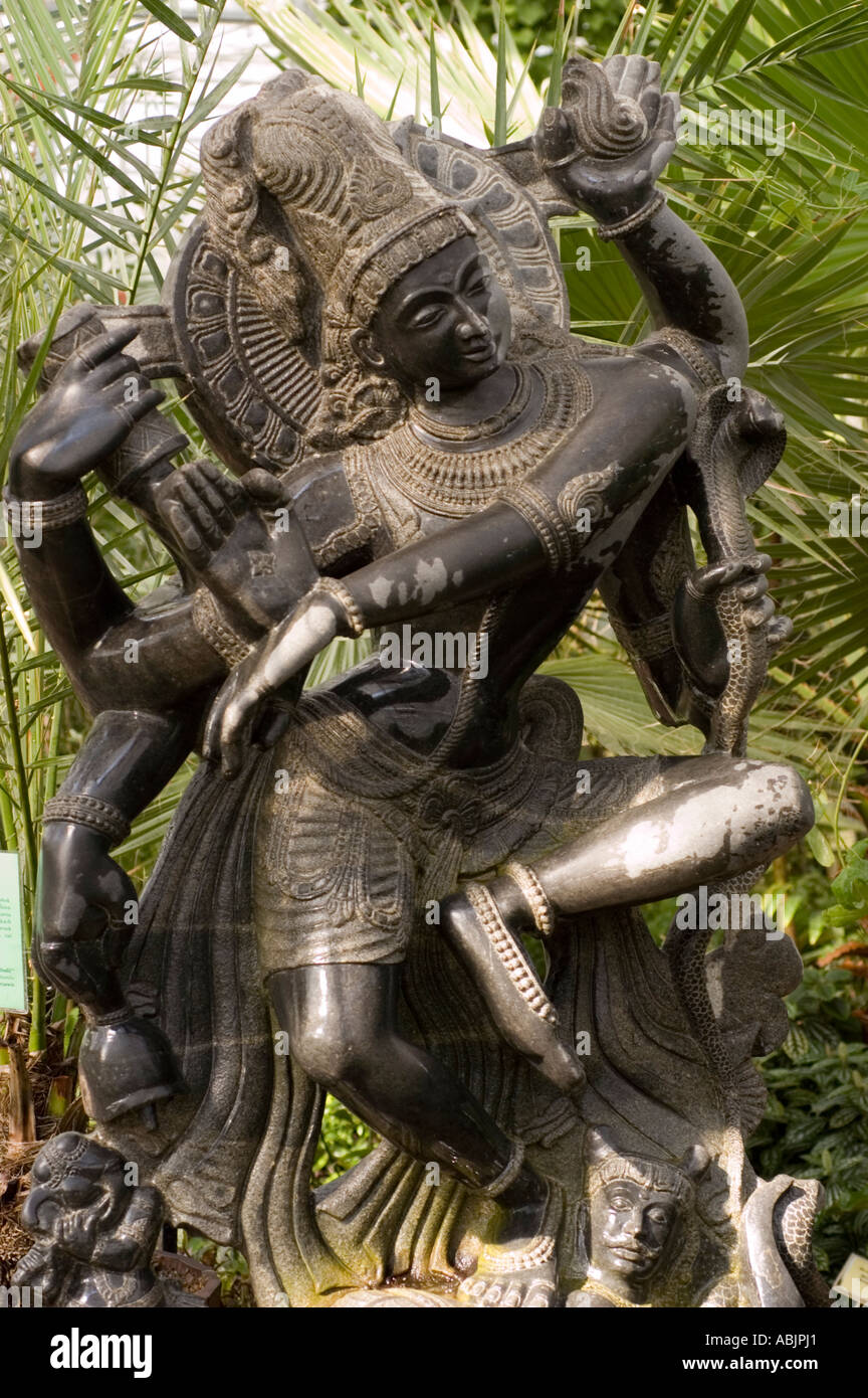 Rock sculpture of Hindu god Shiva in posture Nataraja King of Dance or ...
