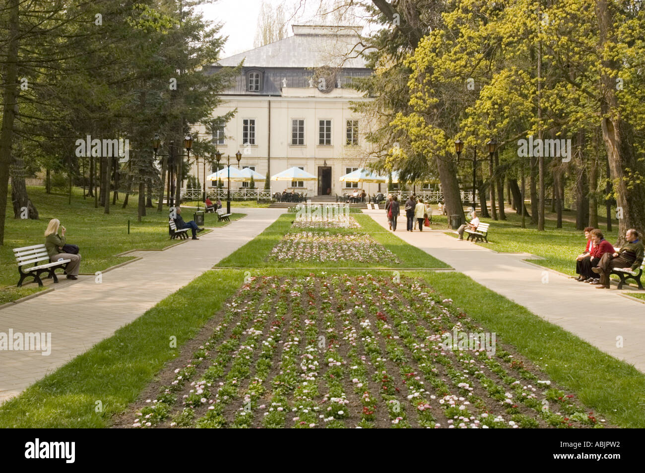 Palace in Naleczow spa resort Lublin area Poland Stock Photo - Alamy