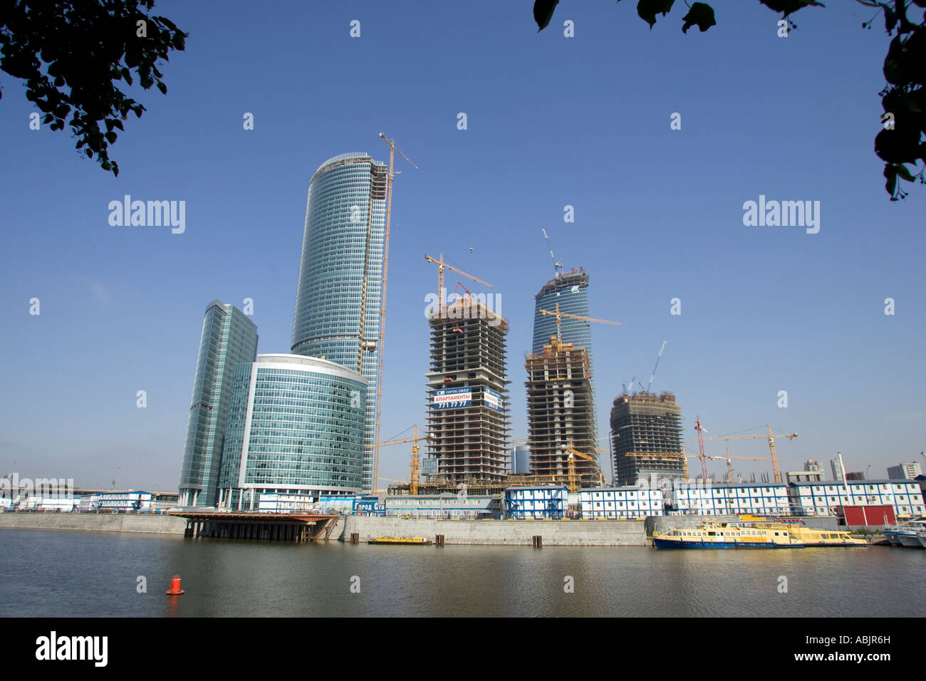 The Federation Tower skyscraper complex currently under construction in ...