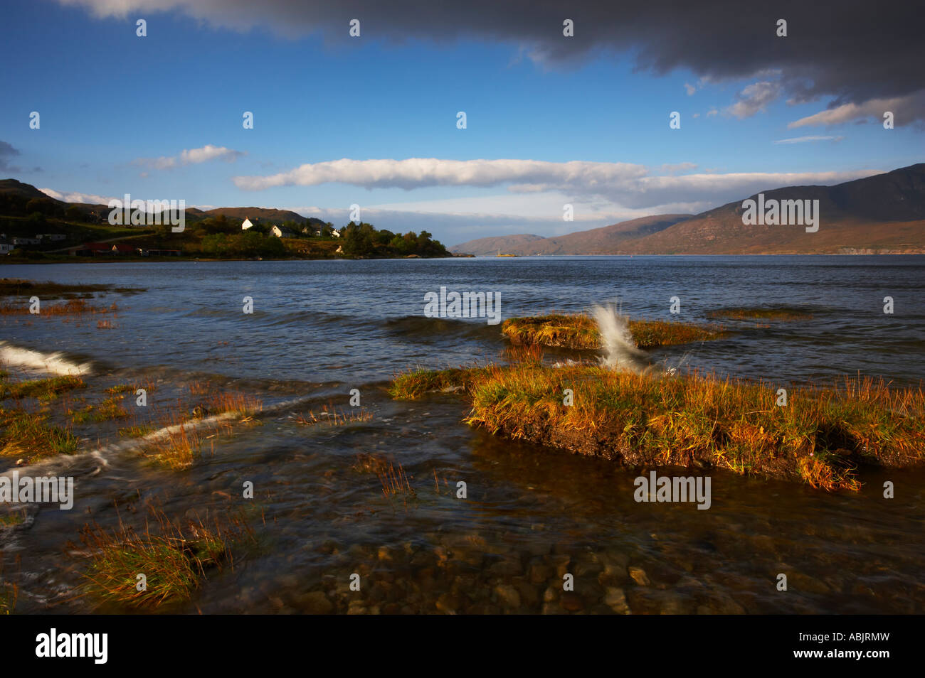 View across Loch Kishorn from the village of Achintraid Stock Photo - Alamy