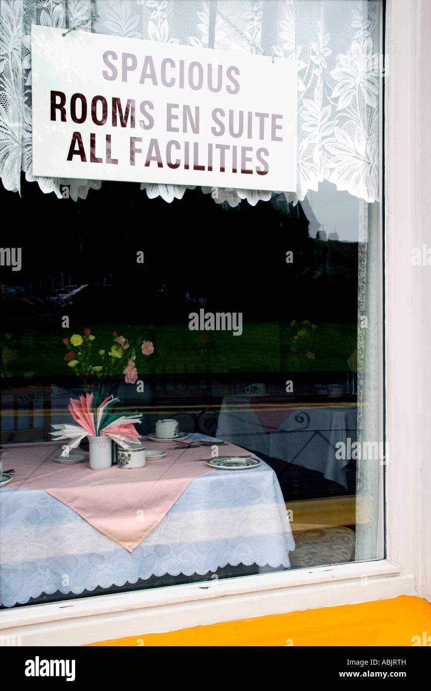 The window of a boarding house in Great Yarmouth Norfolk UK Stock Photo ...