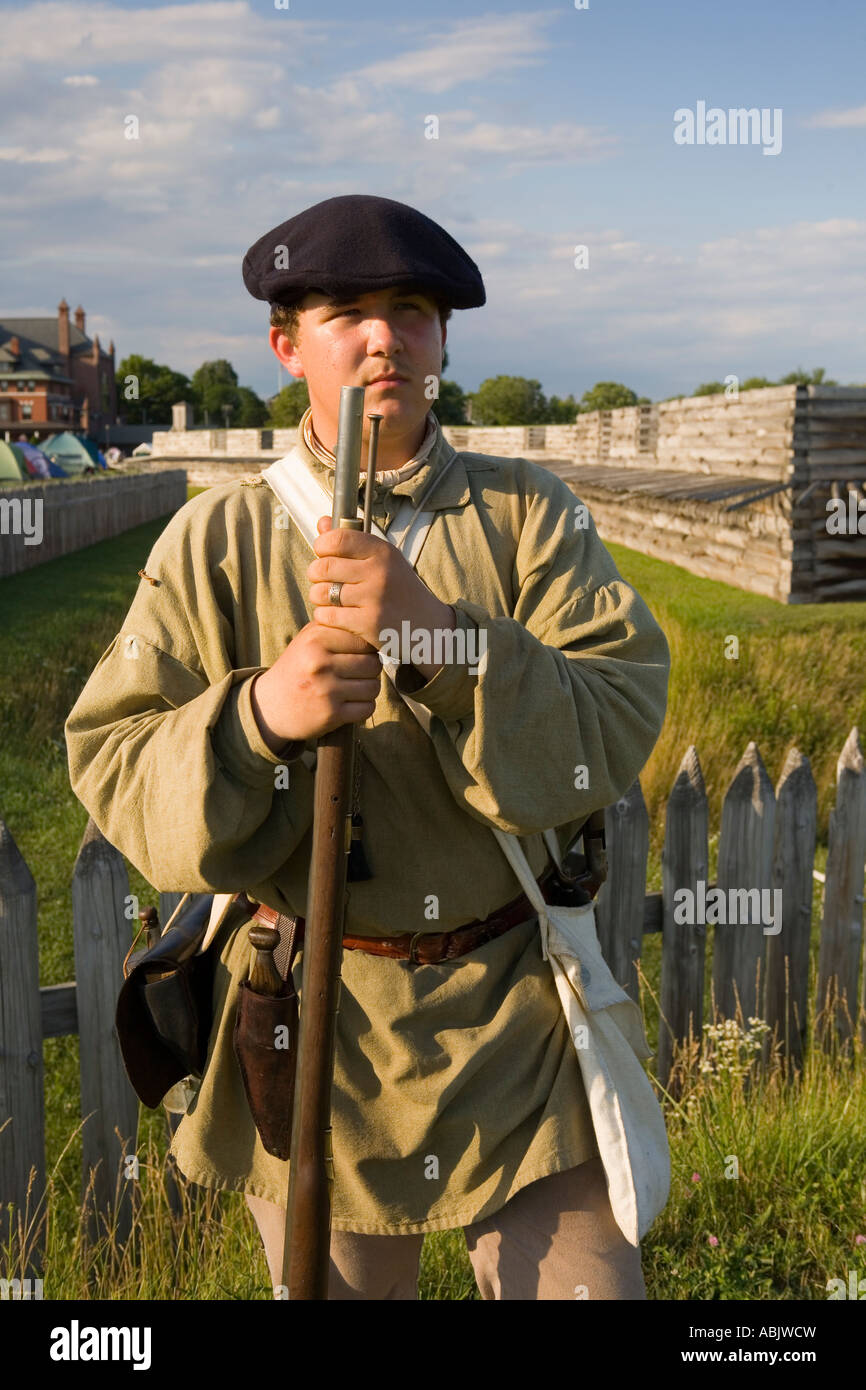 Young sentry at Fort Stanwix National Monument Rome New York Oneida ...