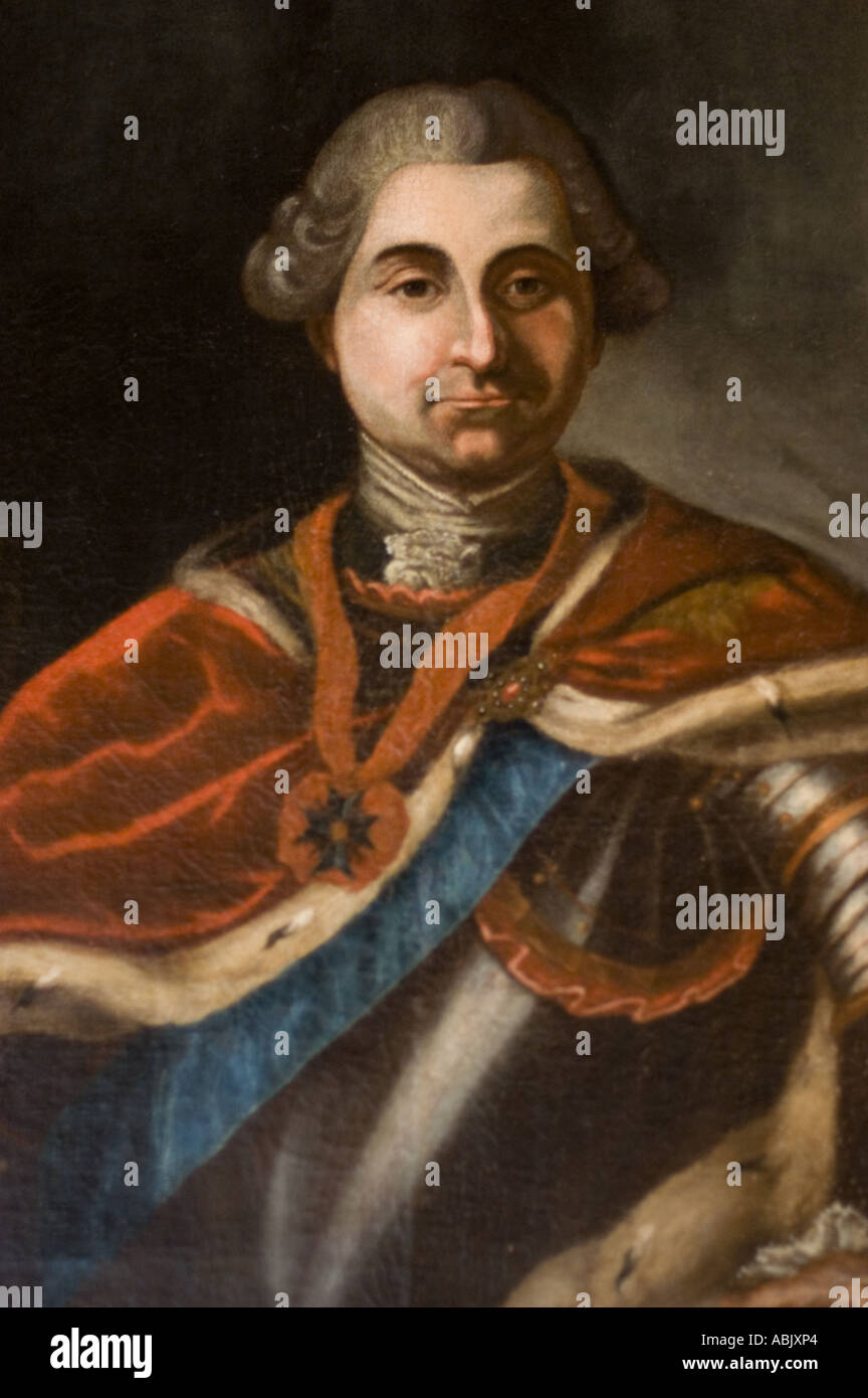 Portrait of Stanislaw August Poniatowski, the last King of Poland, in ...