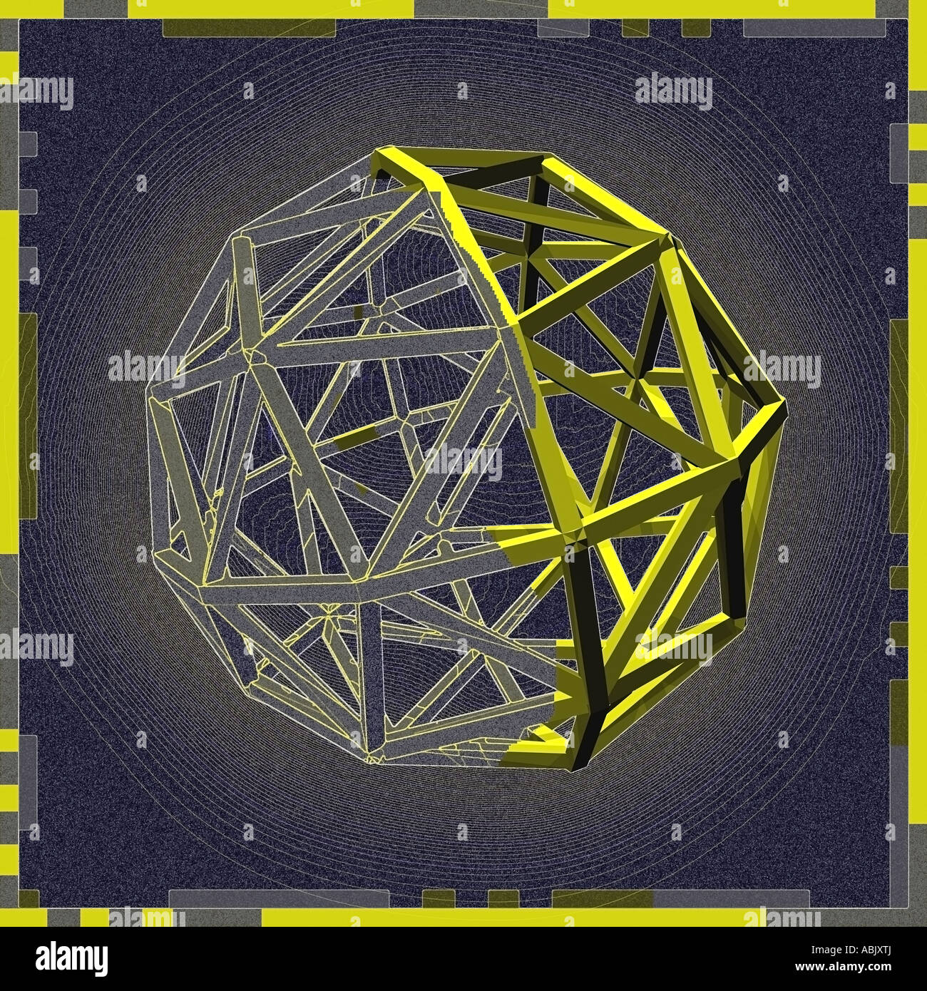 Golden Sphere - Frequency 2 Octahedron Stock Photo - Alamy