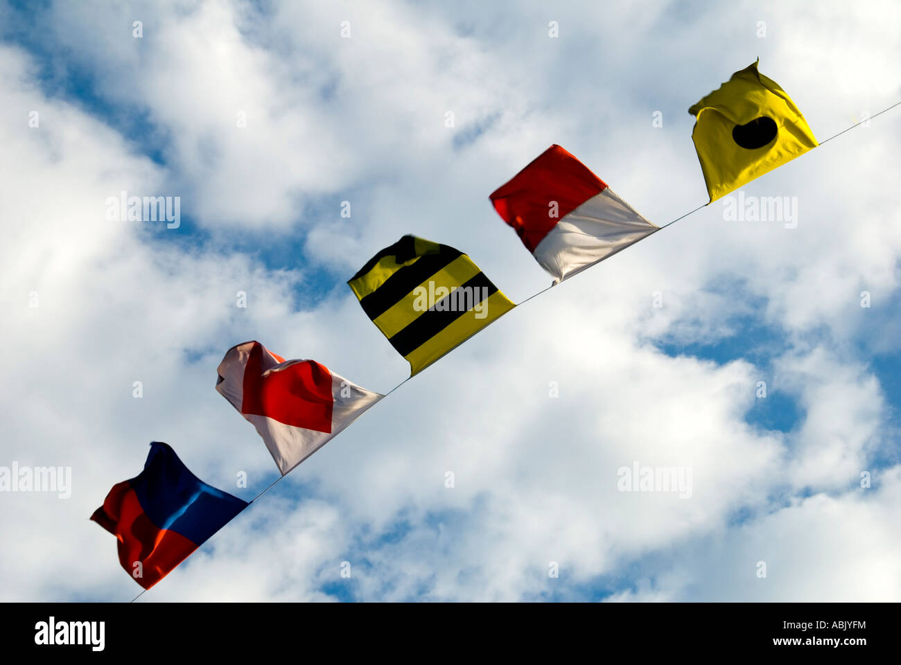Marine Communication Signal Flags Stock Photo - Alamy