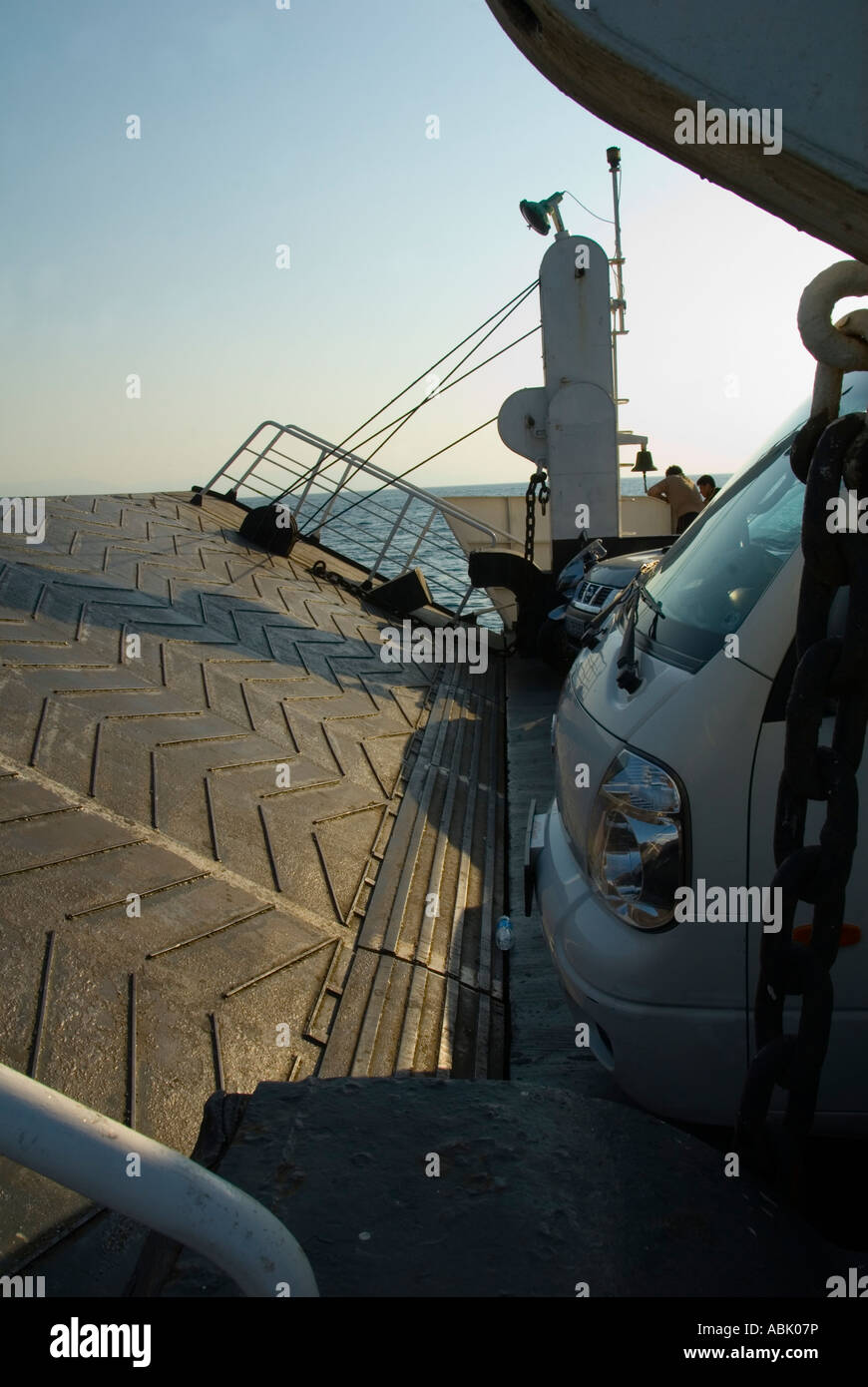 Front Ramp on a Turkish Car Ferry Stock Photo - Alamy